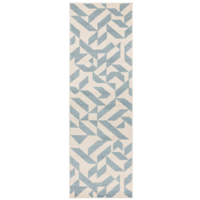 Muse Runner - Blue Shapes – Nora's Interiors & Gifts